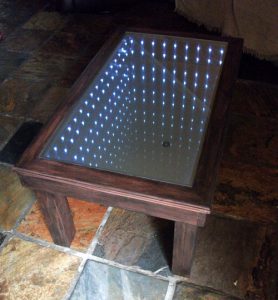 An infinity Mirror Coffee Table Building Tutorial | Woodwork Junkie