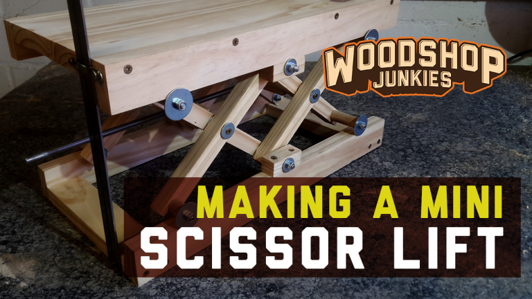 DIY mini scissor lift | Woodwork Junkie