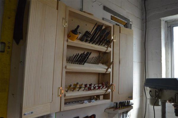 Flip Tray Drill Bit Organizer And Storage Cabinet | Free DIY Plans ...