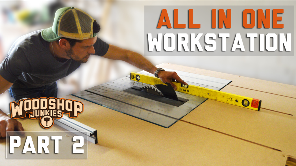 Table Saw Installed To Workbench All In One Woodworking Station