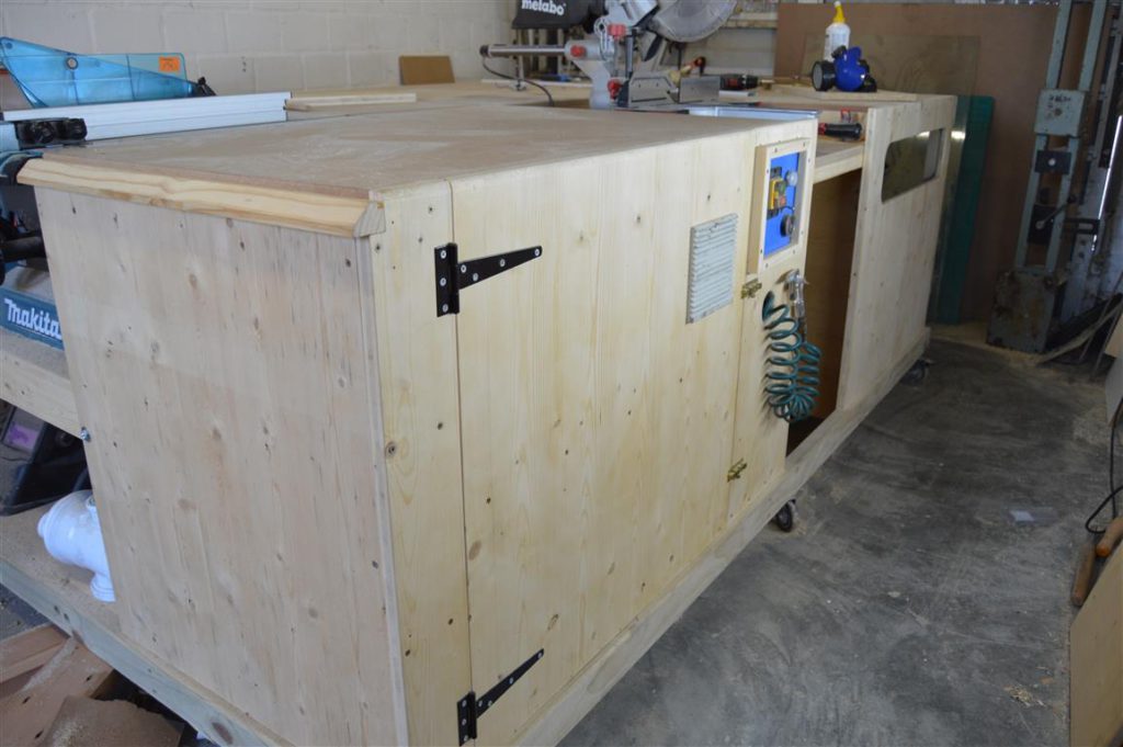 Soundproof Compressor Enclosure | ALL-IN-ONE Woodworking Workstation ...